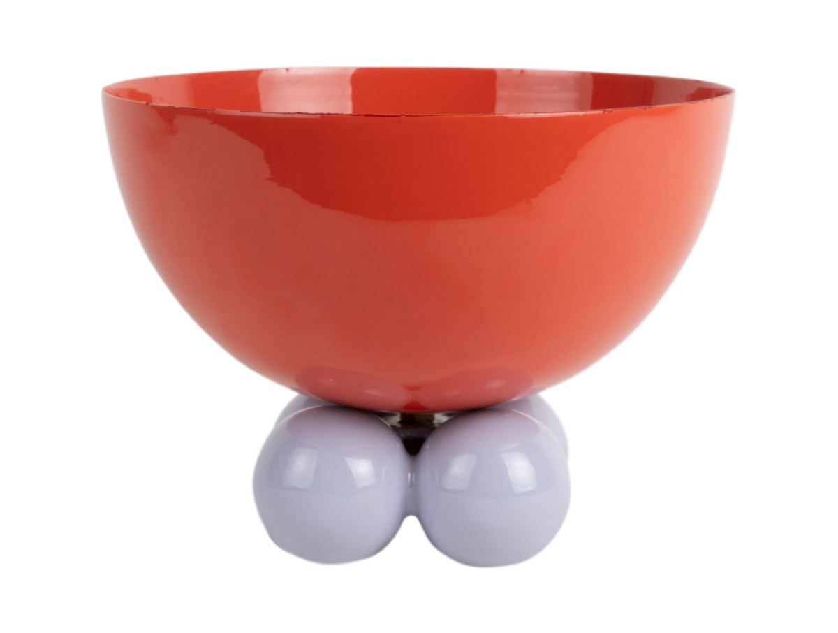 DOUBLE FUNKY Large Bright Red Soft Purple Bowl – Victoria met Albert
